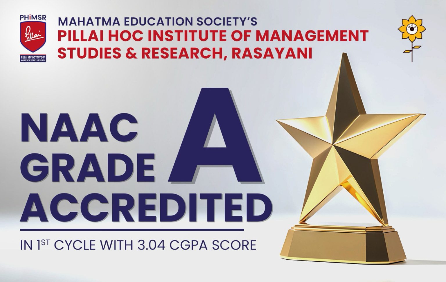 NAAC Accreditation - PHiMSR | Pillai HOC Institute of Management ...
